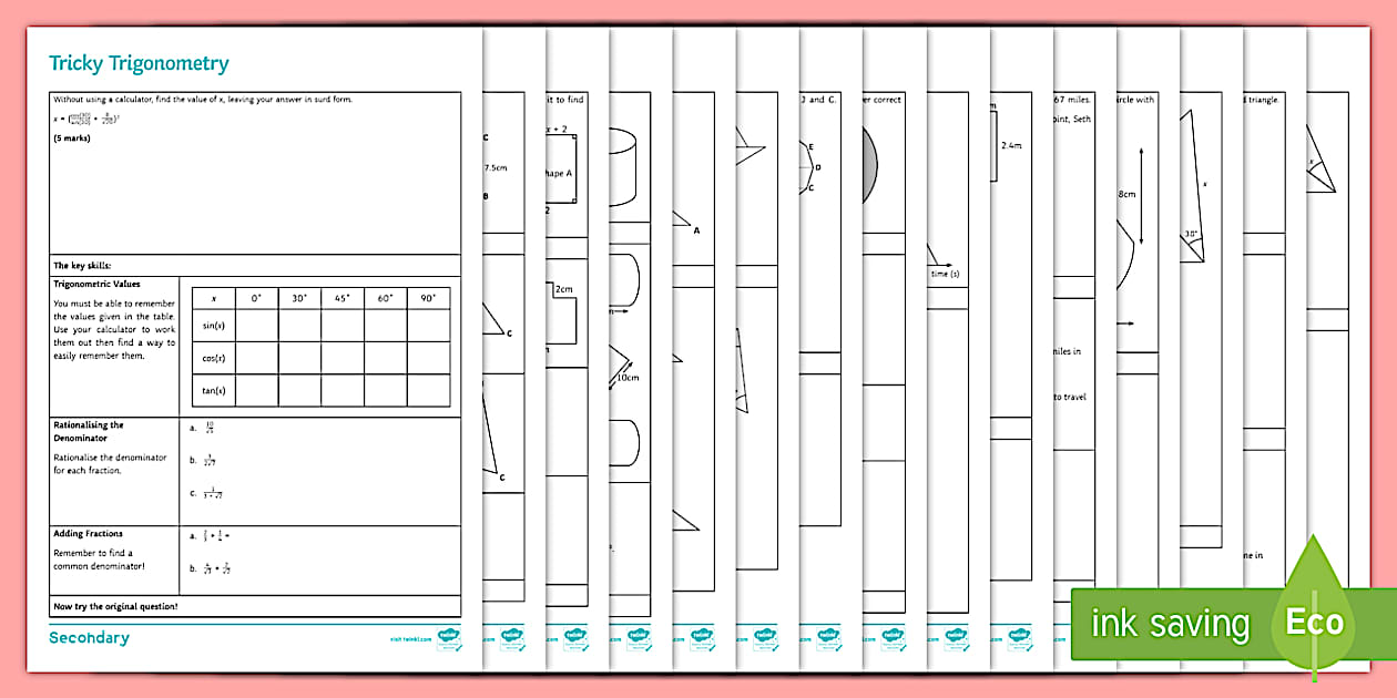 Geometry Problem Solving Gcse Maths Beyond Twinkl