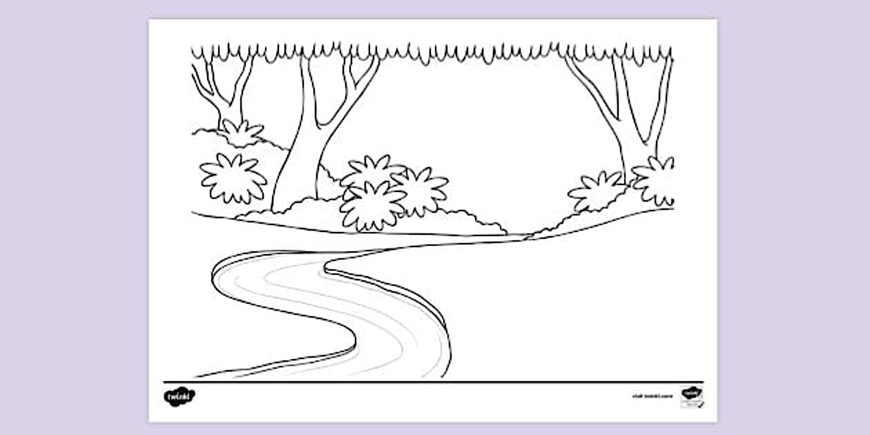 Simple Colouring Page for Children | Colouring Sheets