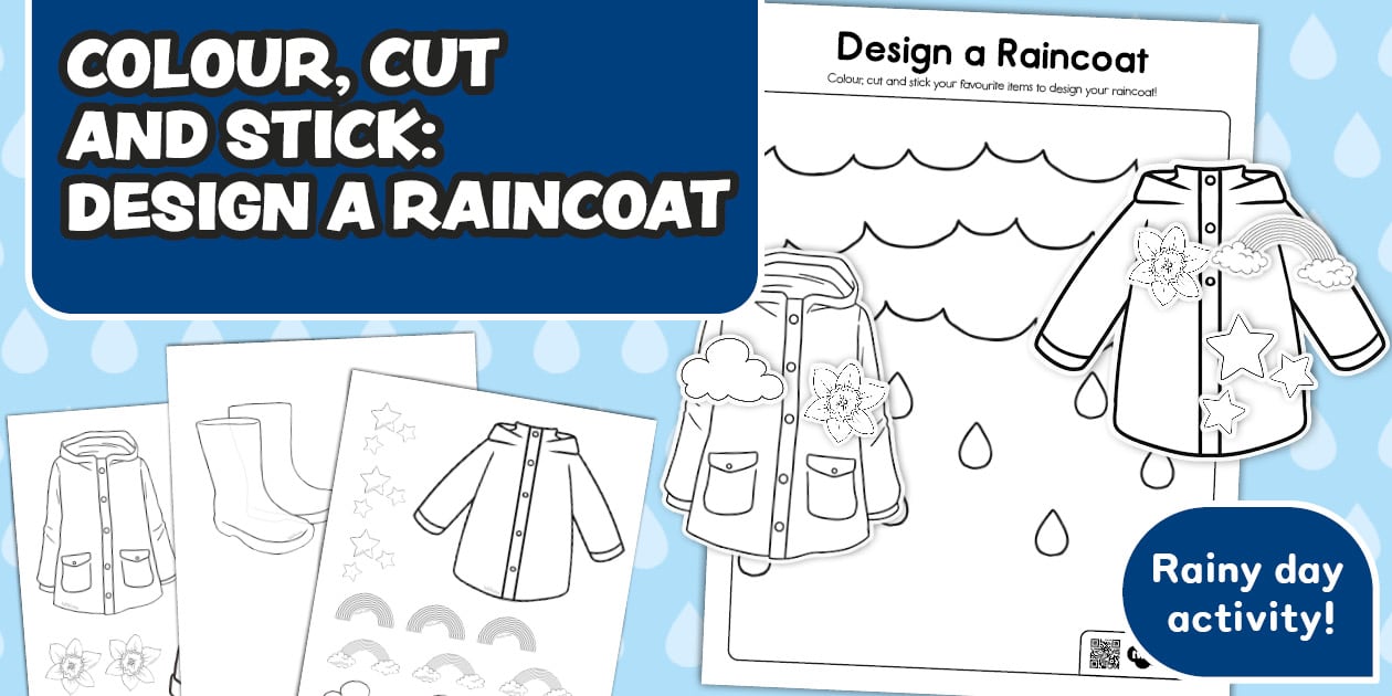 Colour, Cut and Stick: Design a Raincoat