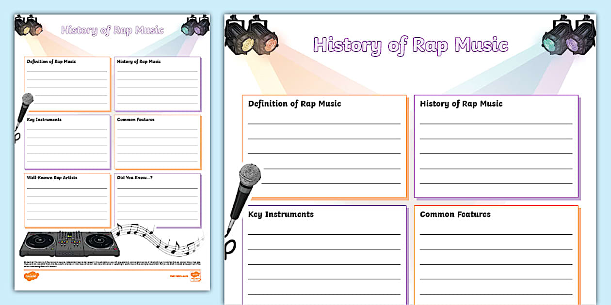 👉 The History of Rap Fact File Template (Teacher-Made)
