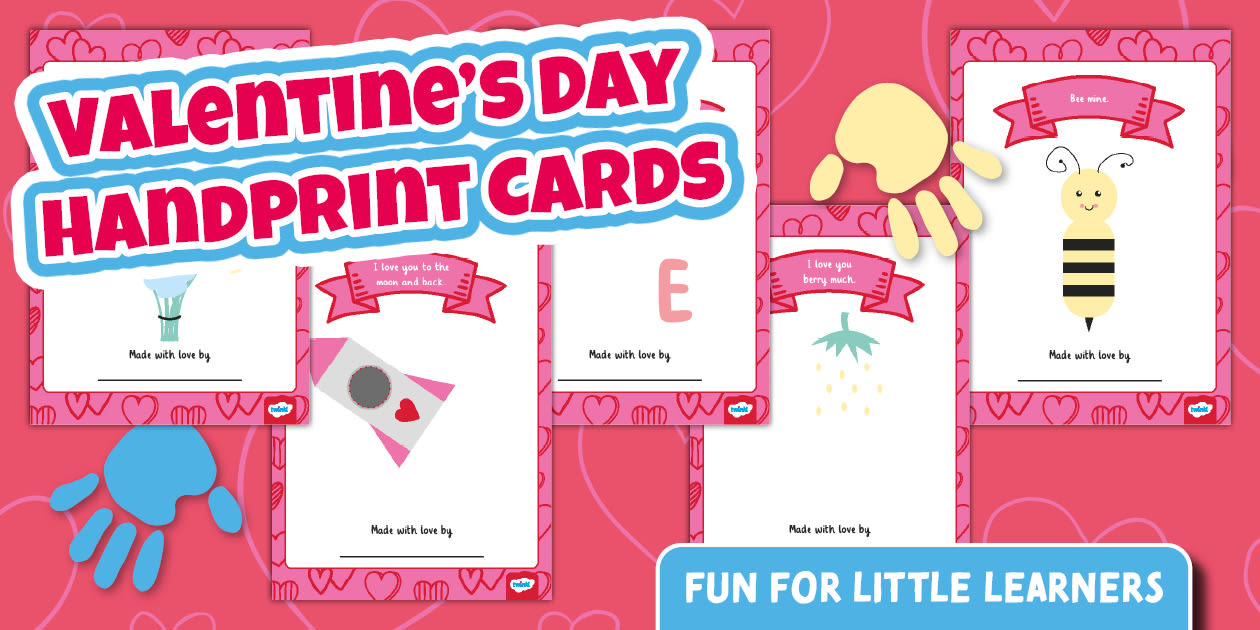 Valentine's Day Handprint Cards