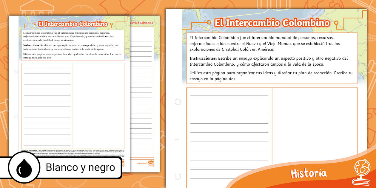 Guía de Trabajo | Intercambio Colombino | Historia Universal