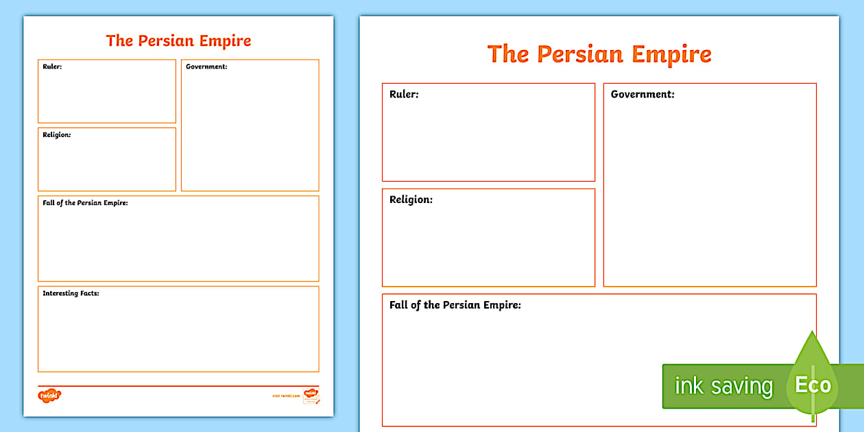 Ancient Mesopotamia: Persian Empire Worksheet