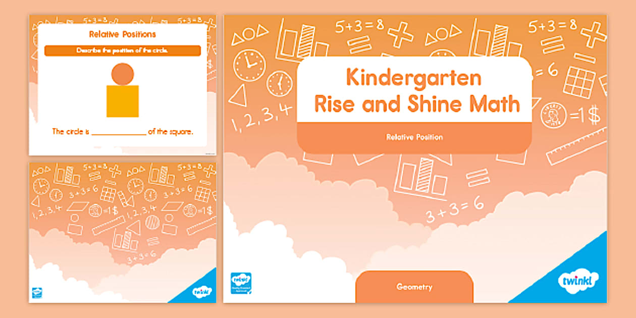 Kindergarten Rise and Shine Math: Relative Position PowerPoint