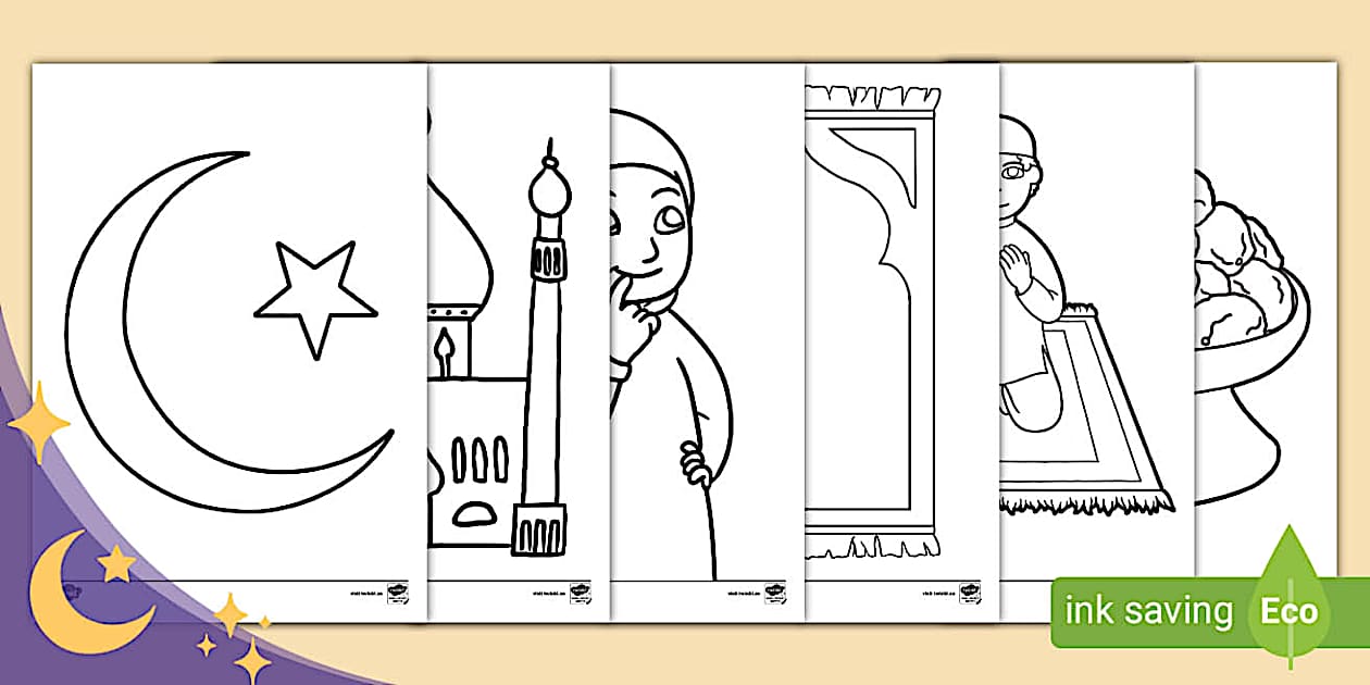 My First Ramadan Colouring Pack (teacher made) - Twinkl