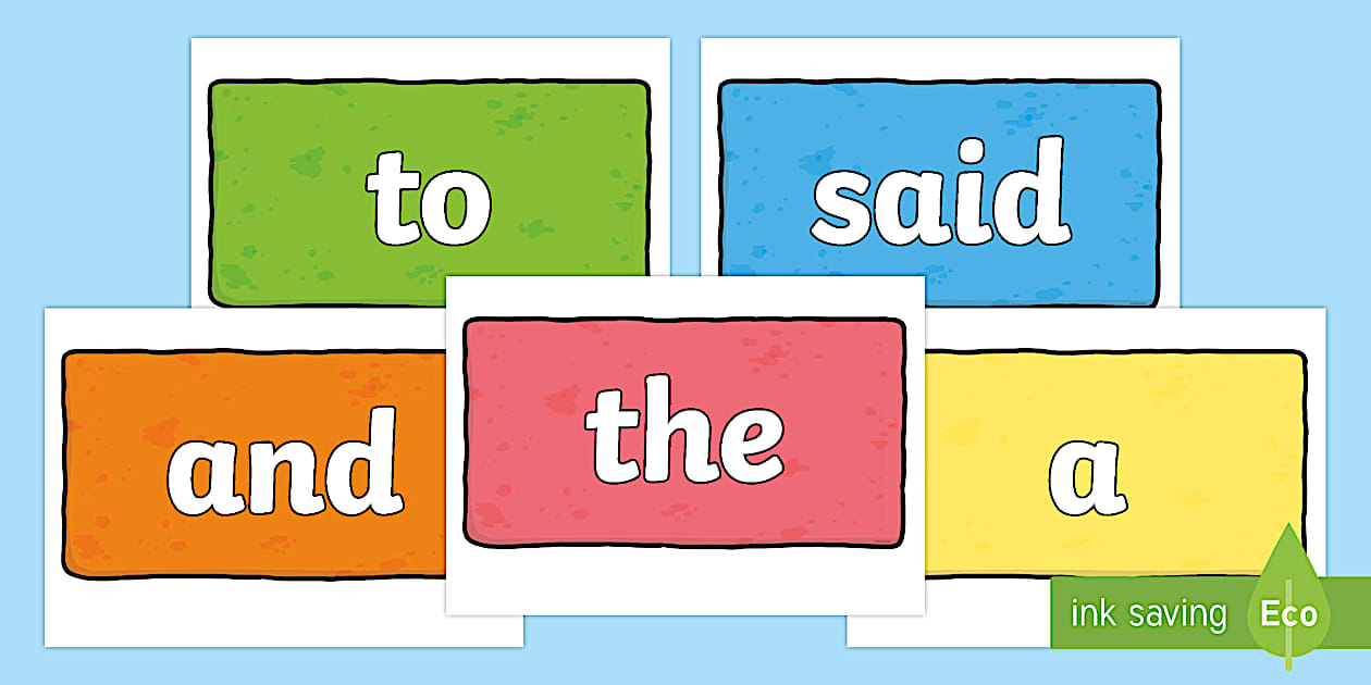 High Frequency Word Wall Chart | F - 2 Resources | Twinkl