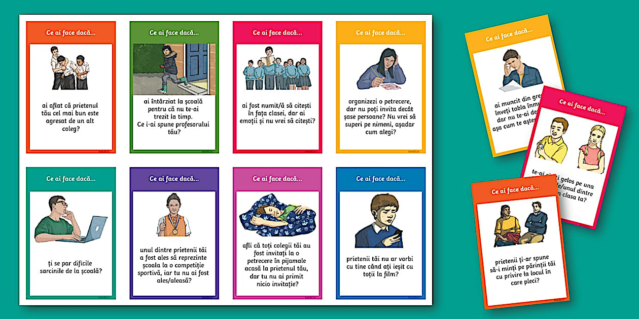 Ce ai face dacă... – Cartonașe pentru discuții 9-12 ani