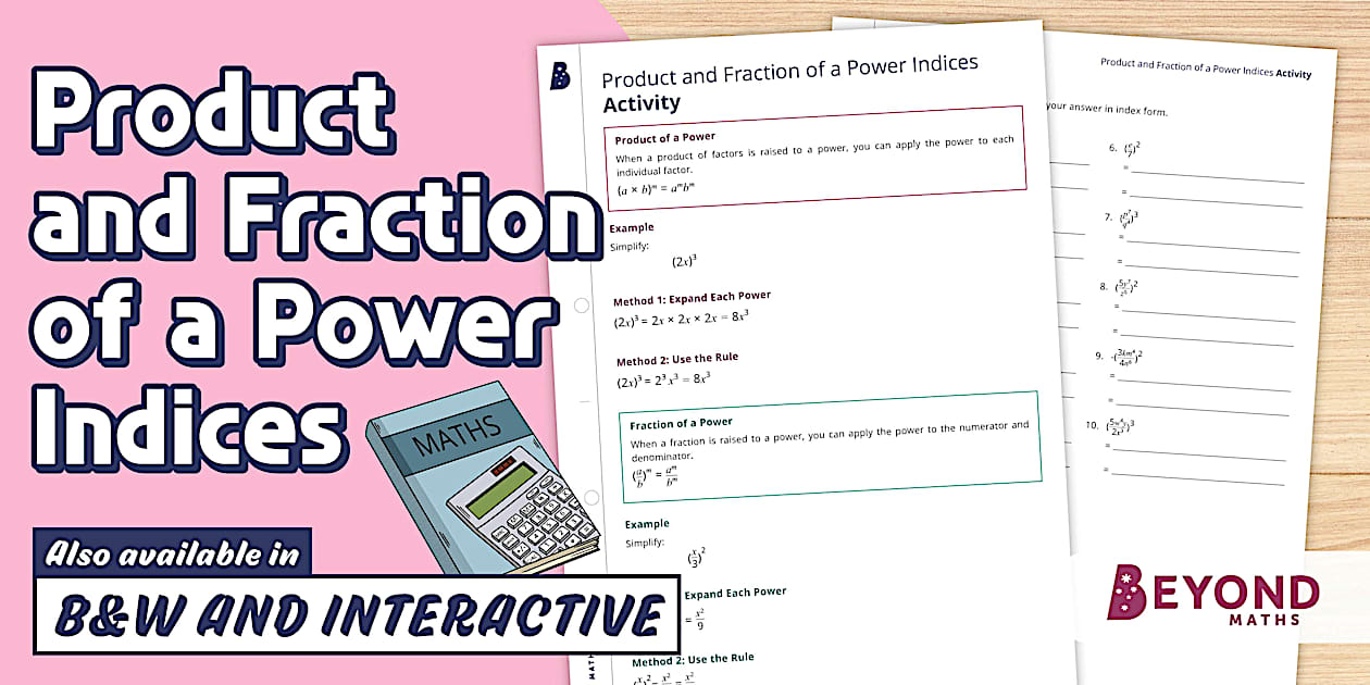 Power Indices Activity Sheet