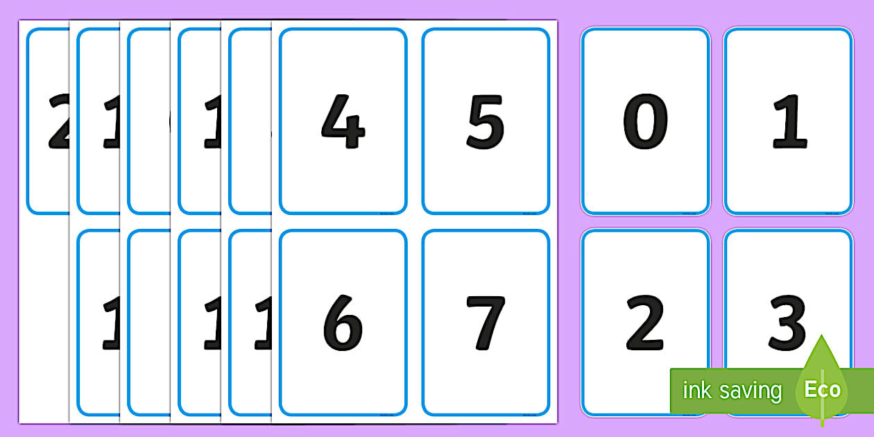 Number Cards 0-20 - Maths Resource (teacher made) - Twinkl