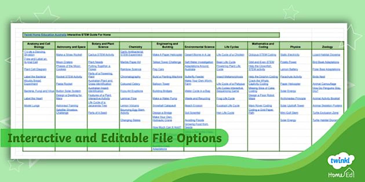 Interactive STEM Guide for Home