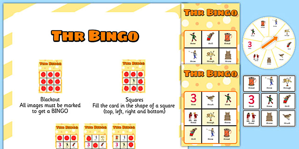 THR Spinner Bingo (teacher made) - Twinkl