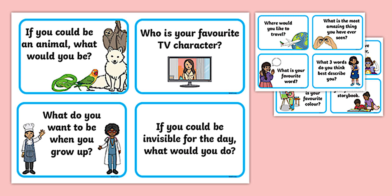 Editable Spark A Conversation Prompt Cards - Twinkl