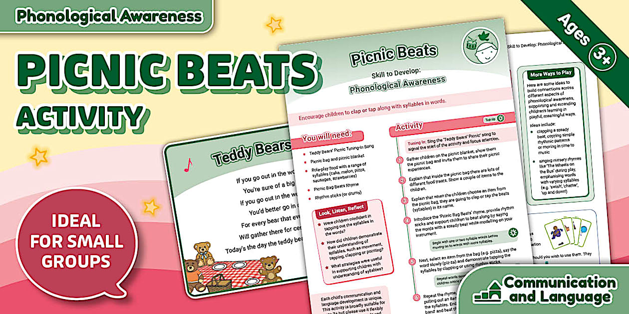 EYFS Hearing Syllables | Communication and Language