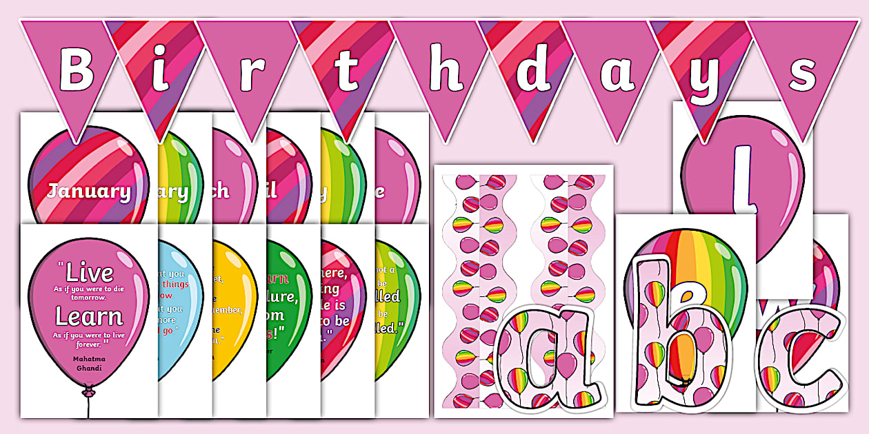 Ultimate Balloons Classroom Display Pack - Twinkl