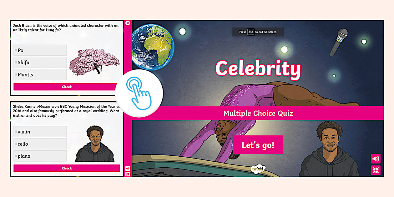 Celebrity Interactive Quiz - Twinkl - KS2 (teacher made)