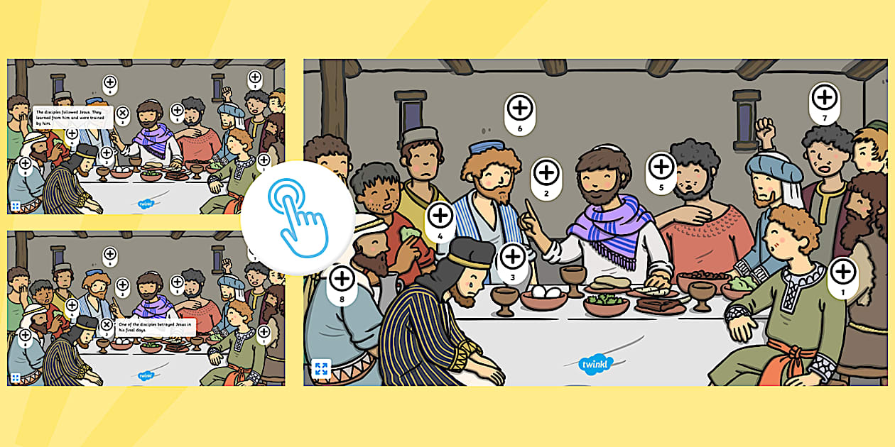 Judas’ Betrayal Hotspots Activity | Twinkl Go! - Twinkl