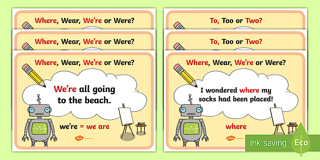 Common Grammar Mistakes Poster Set (teacher made) - Twinkl