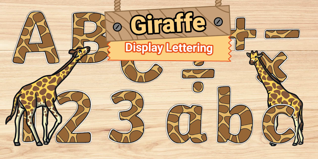 'Giraffe' Display Lettering