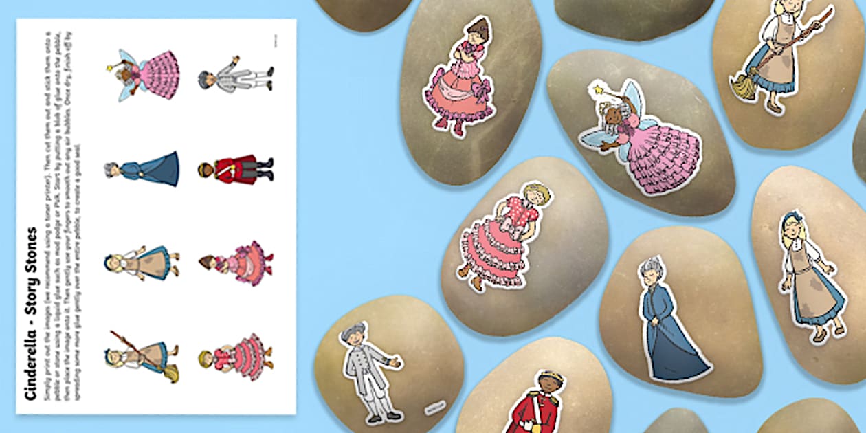 Cinderella Image Story Stone Cut-Outs | Twinkl Teach