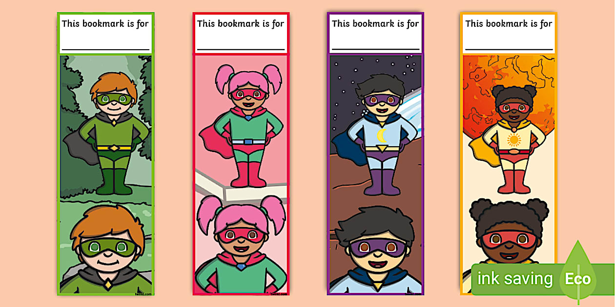 Superboy and Supergirl Bookmarks | Primary Resources