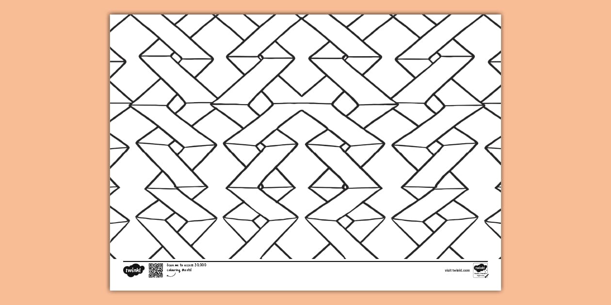Pattern Colouring | Colouring Sheets (teacher made) - Twinkl