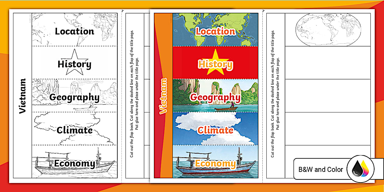 Vietnam Flap Book (Teacher-Made) - Twinkl