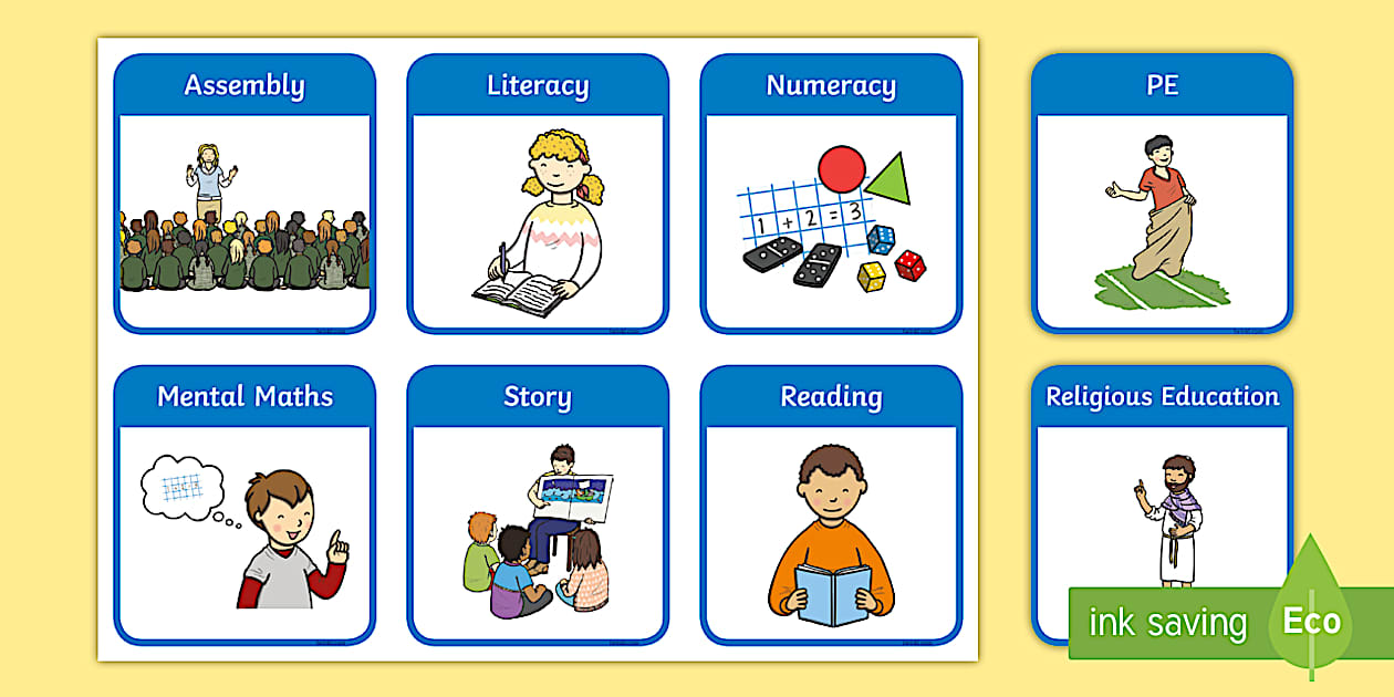 Visual Timetable (teacher made) - Twinkl