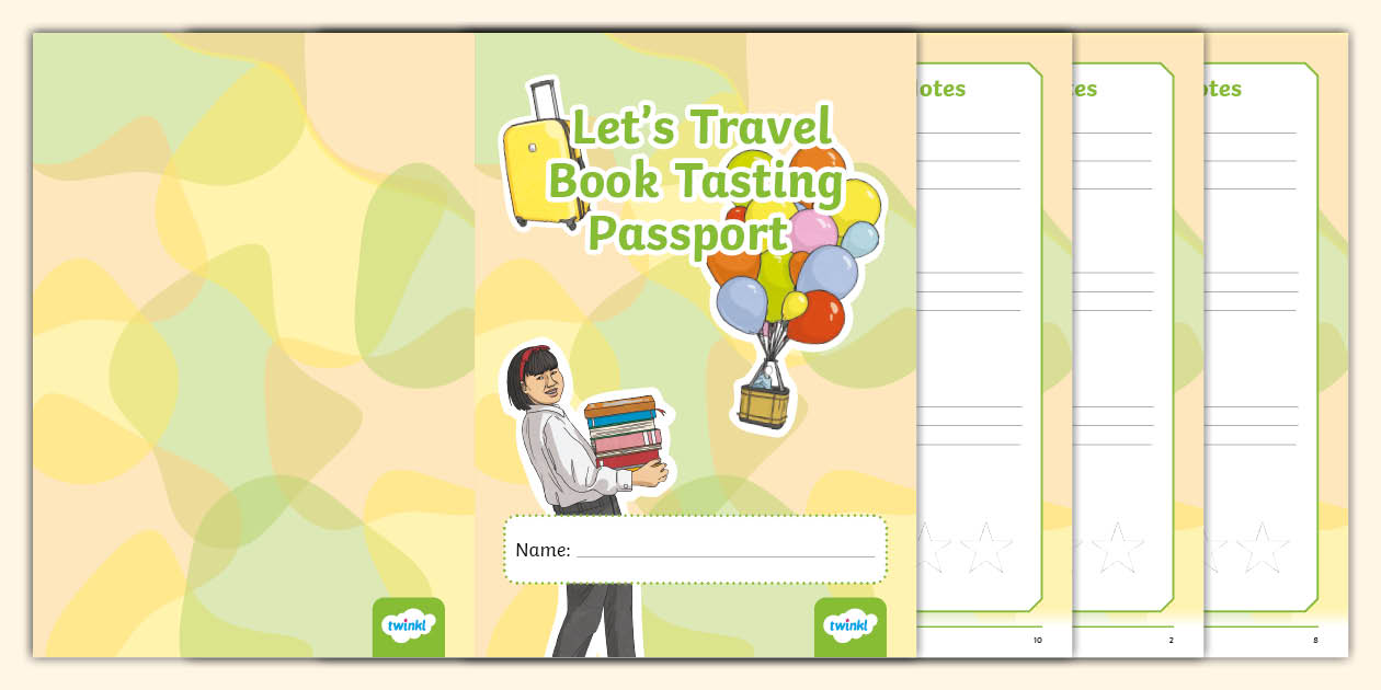 Let's Travel Book Tasting Passport