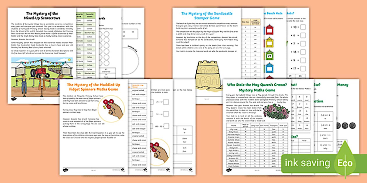 Mystery Maths Games Resource Pack (teacher made) - Twinkl