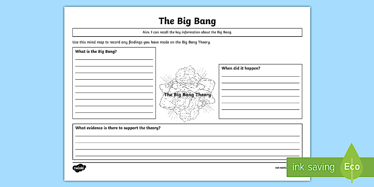 Big Bang Theory for Kids - Worksheet - Primary Resource