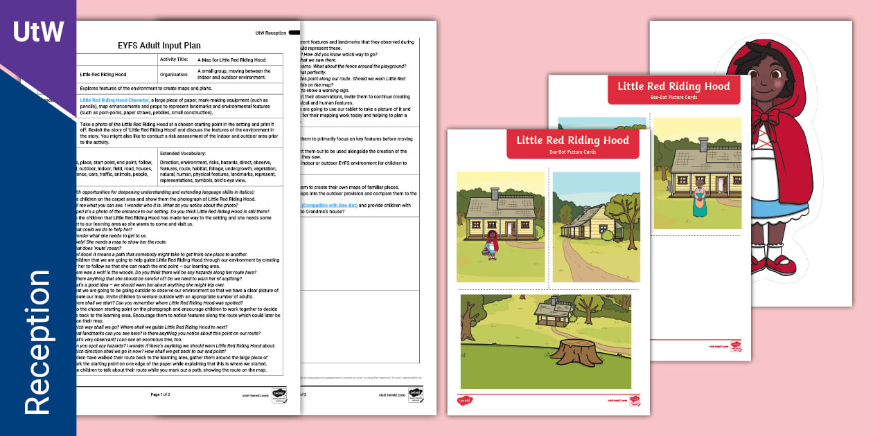 EYFS A Map for Little Red Riding Hood Plan and Resource Pack