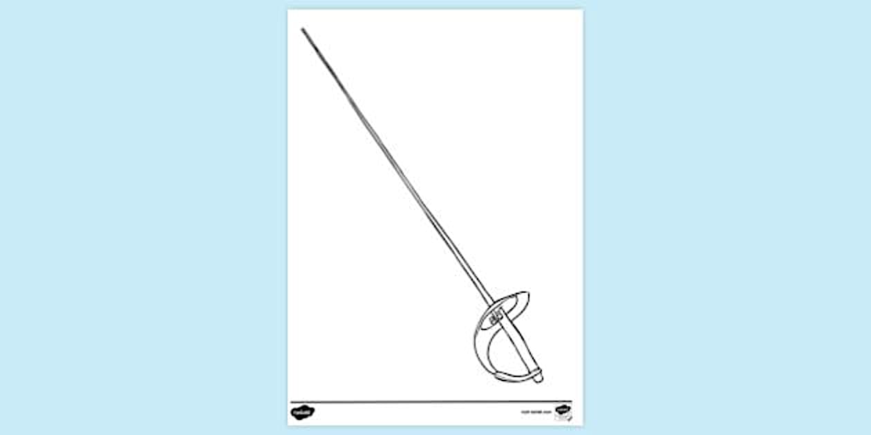 Sabre Colouring Sheet | Colouring Sheets (teacher made)