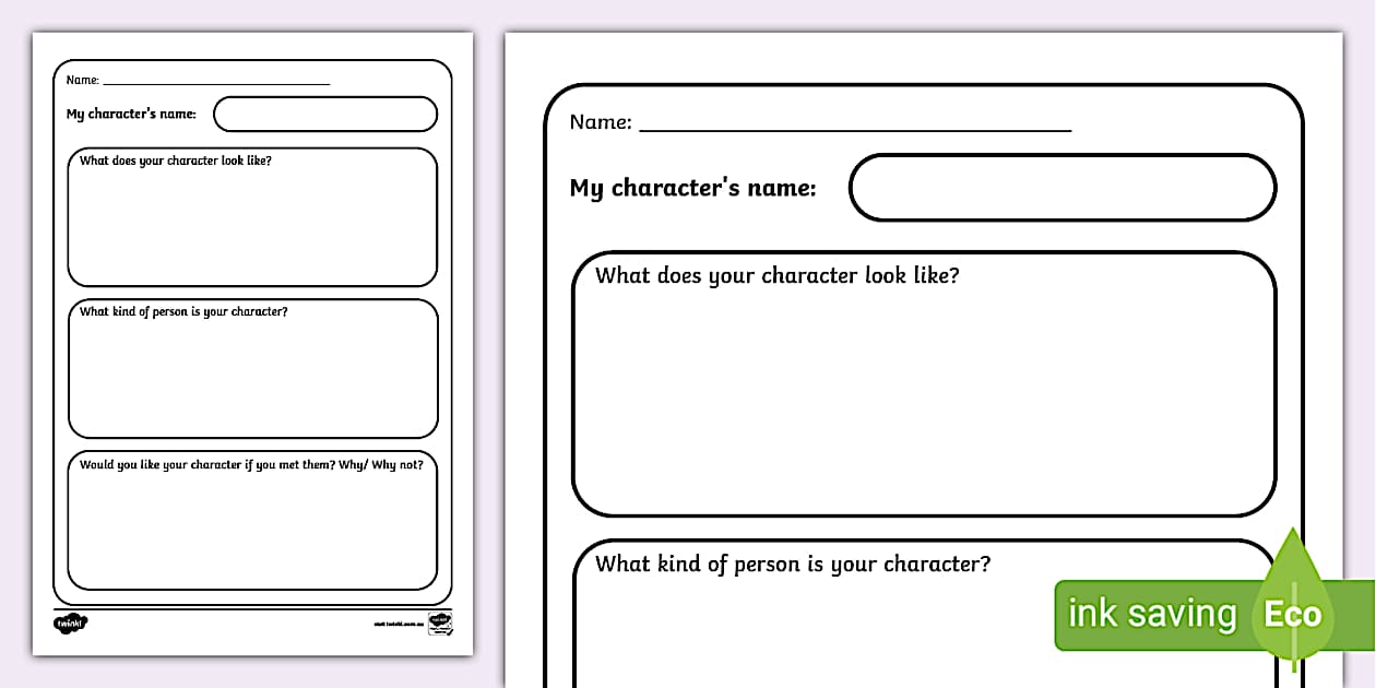 Fantasy Character Template | Writing Frames | Twinkl