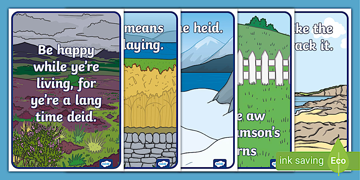 Scots Staff Room Motivational Posters (teacher made)