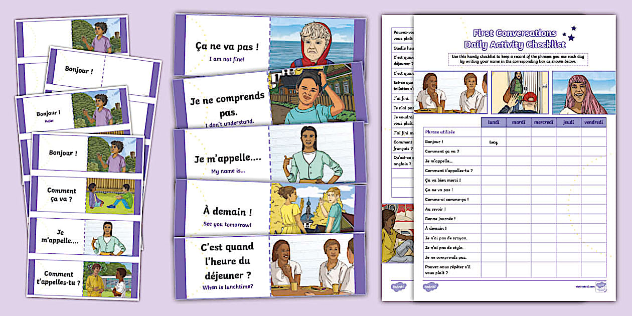 👉 French: First Conversations Daily Activity Pack