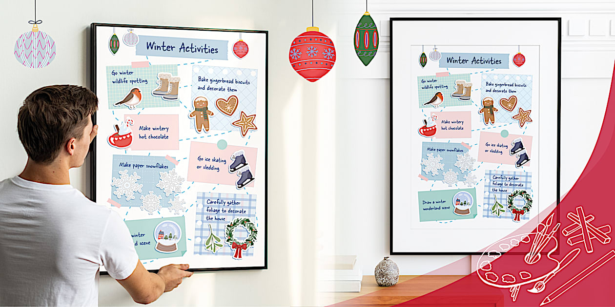 Winter Activities Inspirational Poster | Twinkl Art Gallery