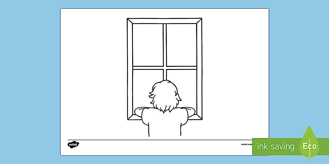 Doodle Draft Window View Worksheet / Worksheet - Twinkl