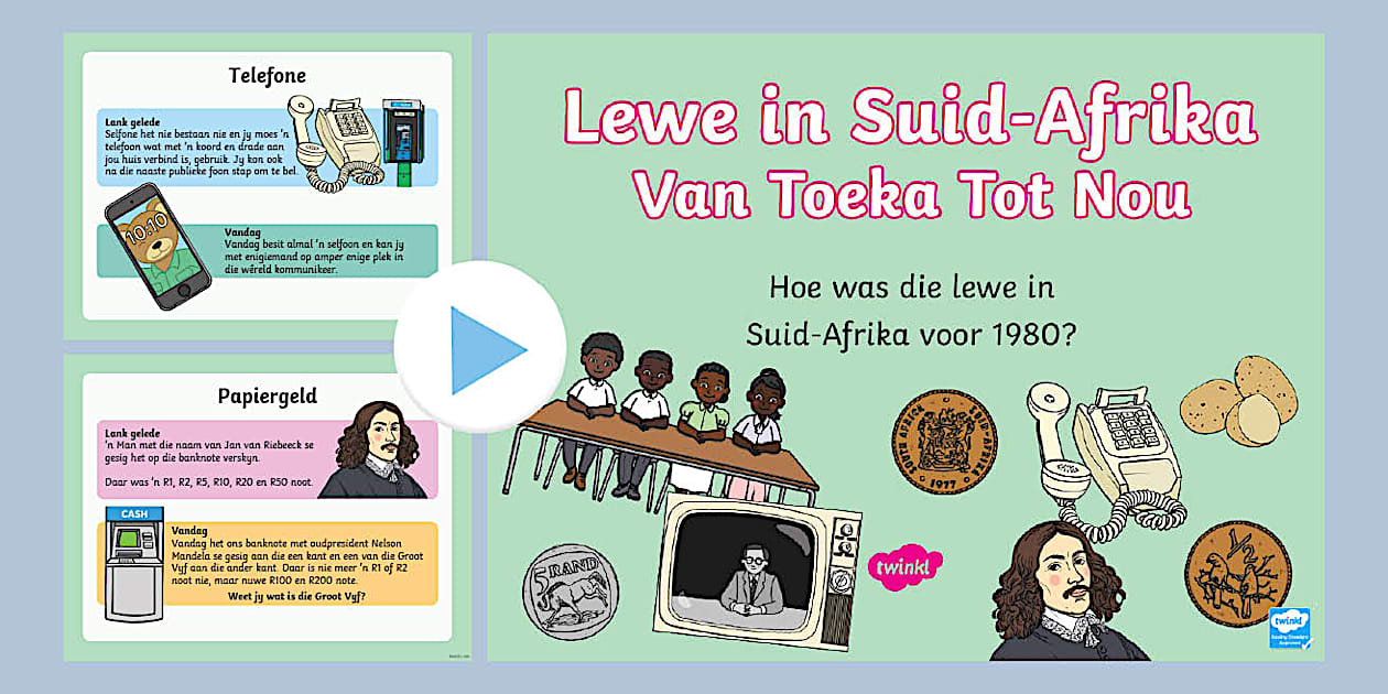 Lewe in Suid-Afrika Van Toeka Tot Nou (teacher made)