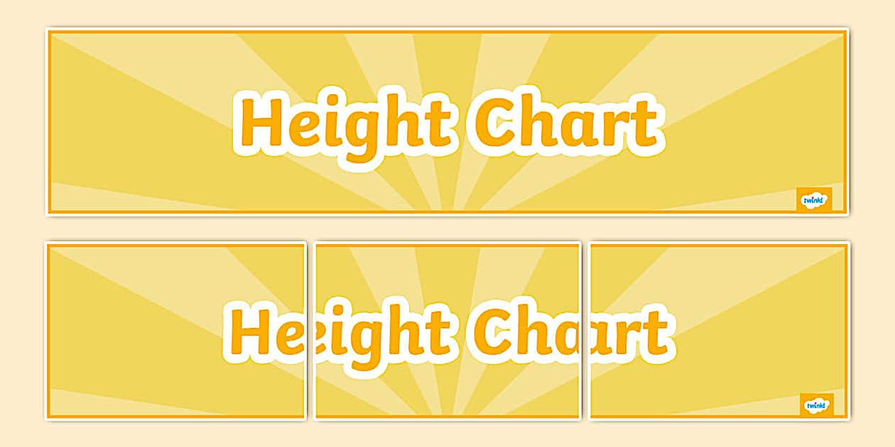 Height Chart Display Banner (teacher made) - Twinkl