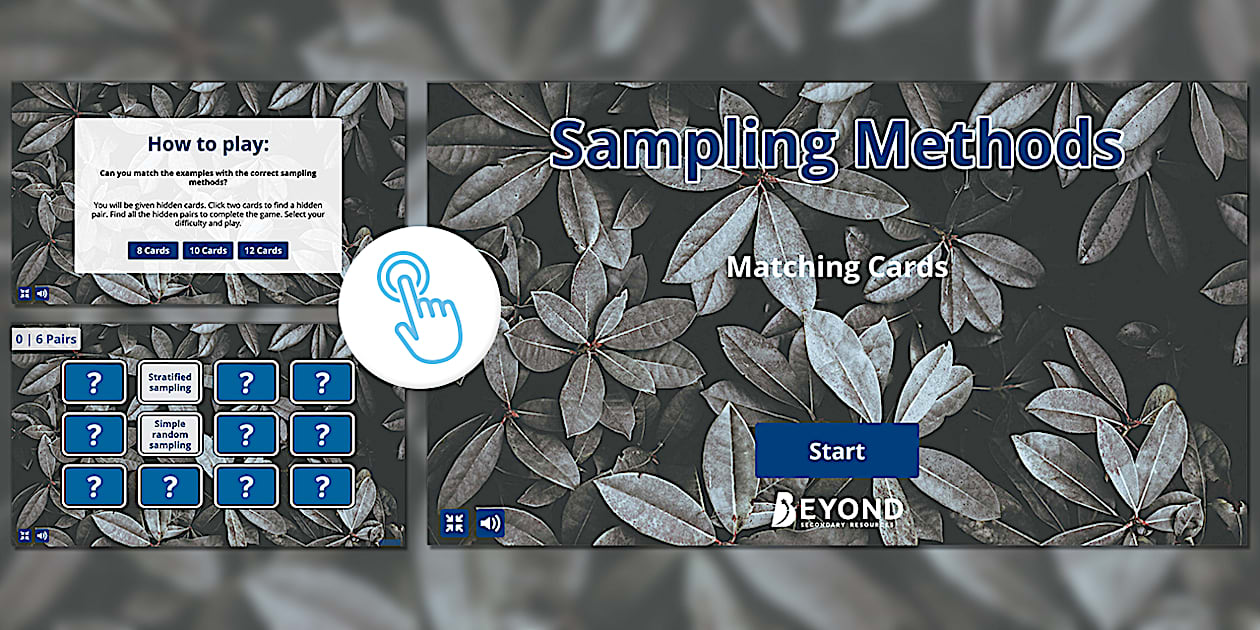 👉 Sampling Methods Pairs Game (teacher made) - Twinkl