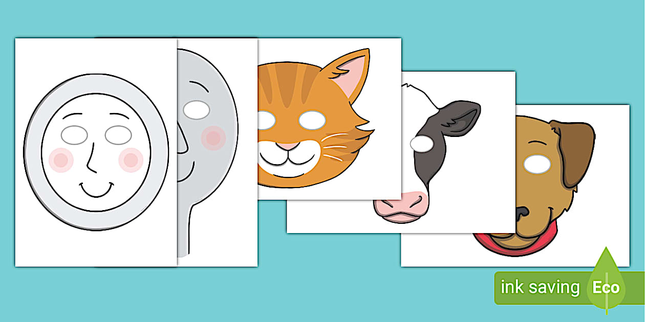 Hey Diddle Diddle Role-Play Masks | Twinkl (Teacher-Made)