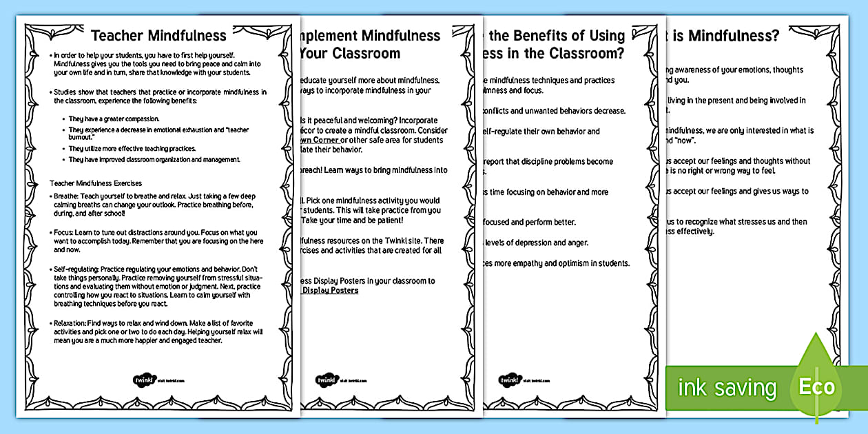 Mindfulness in the Classroom PDF | Twinkl USA