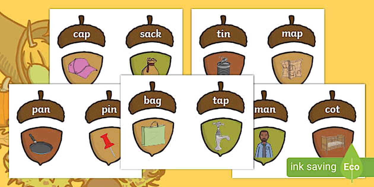 Phase 2 Build an Acorn CVC Activity (teacher made) - Twinkl