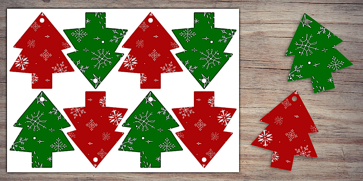 Christmas Tree Bunting | Twinkl Party