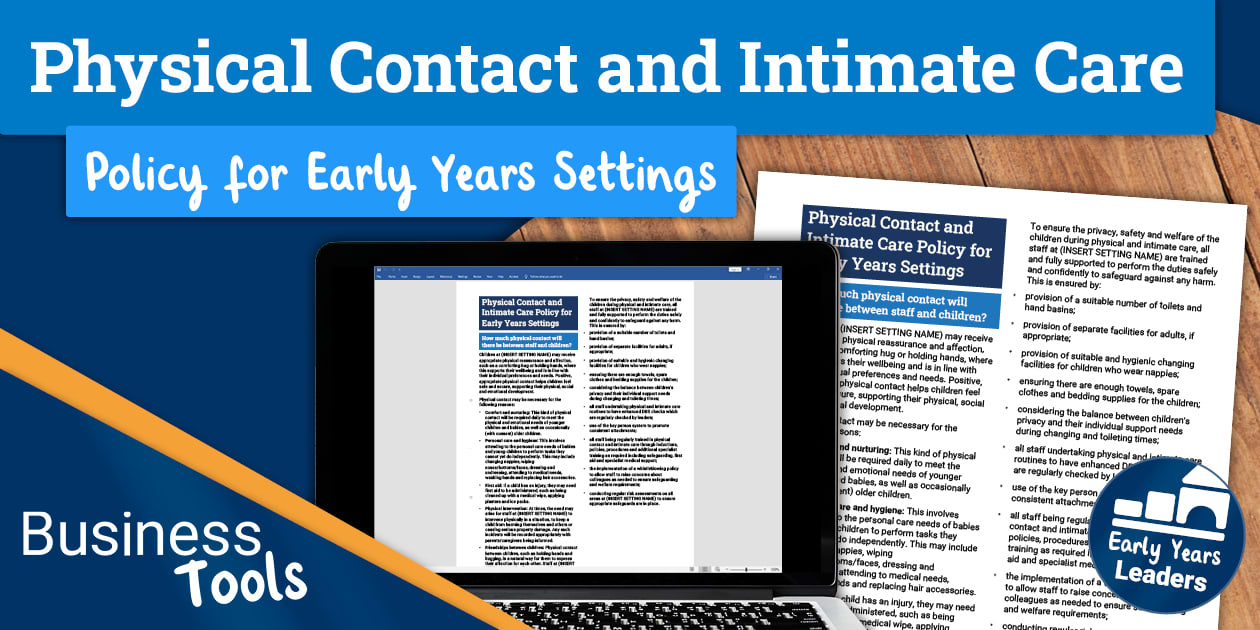 Physical Contact and Intimate Care Policy for Early Years