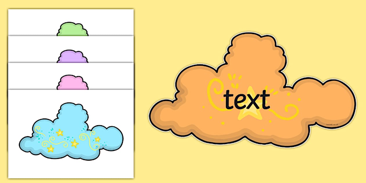 👉 Editable Magic Clouds (teacher made) - Twinkl
