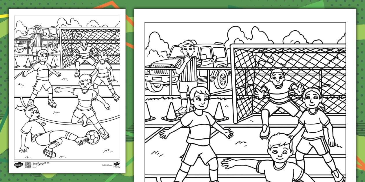 Free Football Colouring Page | Colouring Sheets