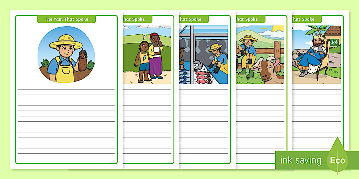 KS1 The Yam That Spoke Writing Frames (teacher made)