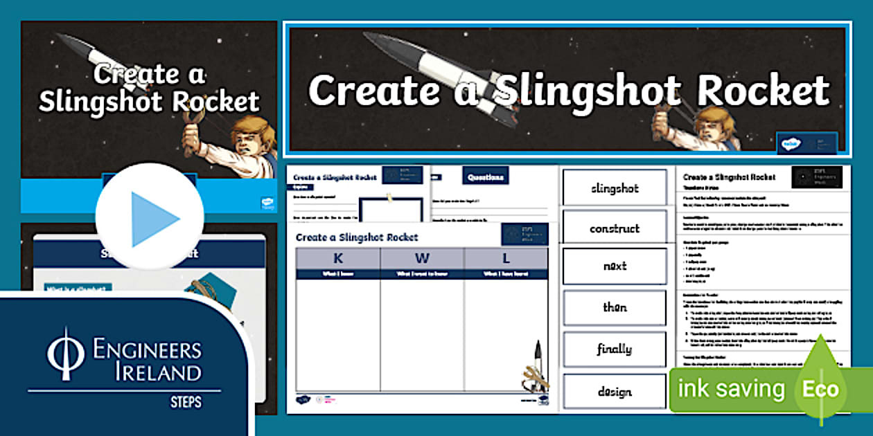 FREE! - Create a Slingshot Rocket Pack (Teacher-Made)
