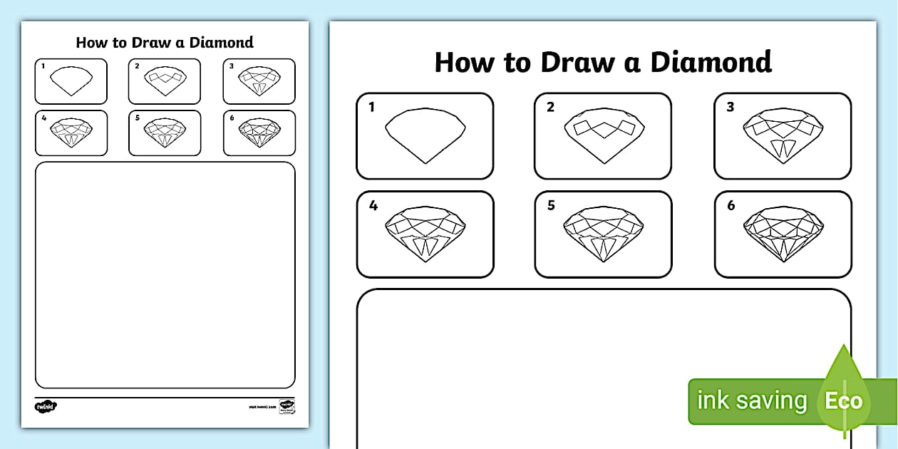 How to Draw a Diamond | Twinkl | Drawing and Art | KS1